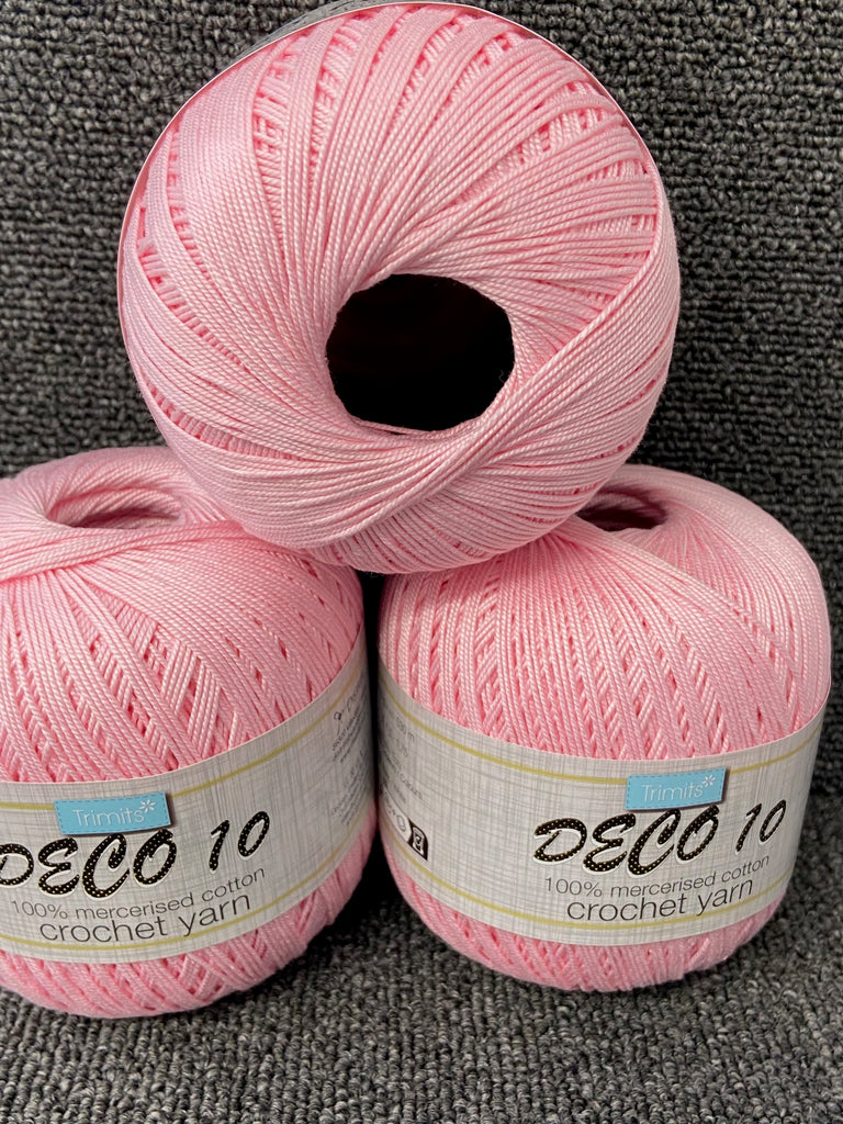 Trimits Deco 10 Mercerised 100 Cotton Crochet Yarn 100g Various Colou trimits-deco-10-mercerised-100-cotton-crochet-yarn-100g-various-colou