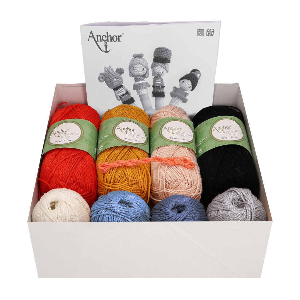 Ameskeria for Anchor Amigurumi Nutcracker Christmas Finger Puppets Cro ...