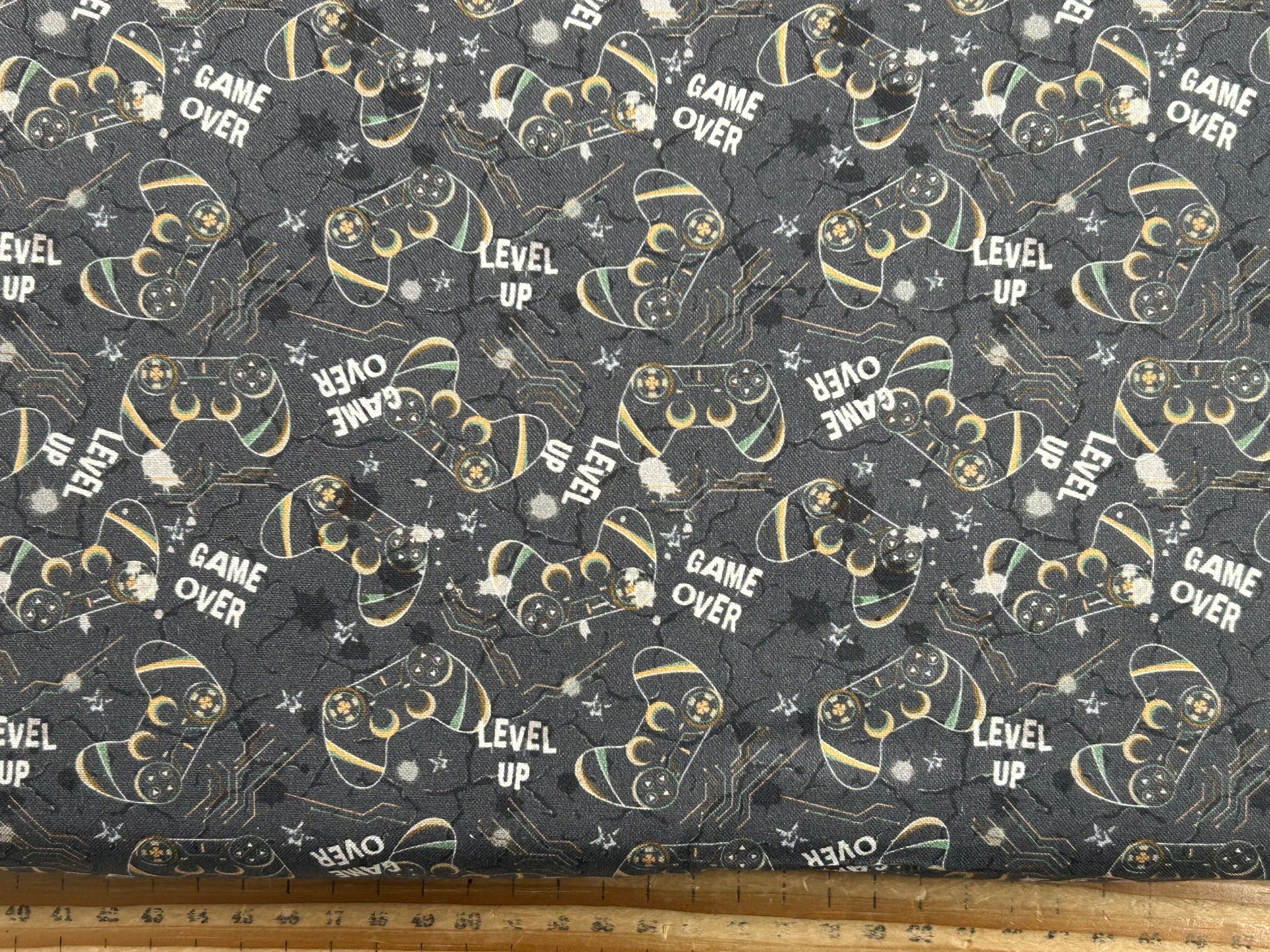 Combat Quest Level Up Game Controller Grey Natural Organic Cotton Fabr ...