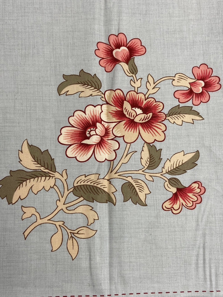 French General for Moda Antoinette 12 Plate Cotton Fabric Panel ...