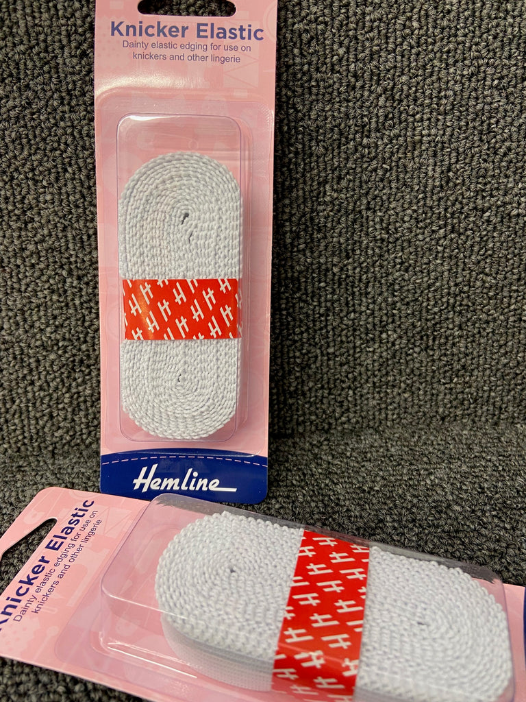 Hemline Knicker Lingerie Elastic 15mm White 3 Metre Pack – Fabric Shack ...