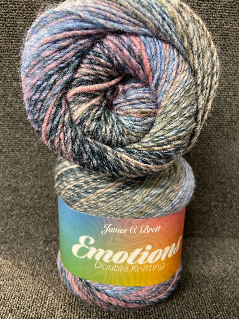 James C Brett Emotions Double Knit DK Wool Yarn 150g Various Colours ...
