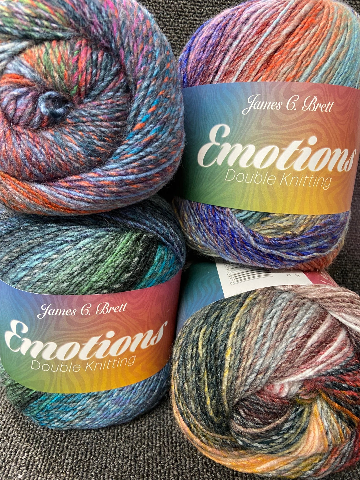 James C Brett Emotions Double Knit DK Wool Yarn 150g Various Colours ...