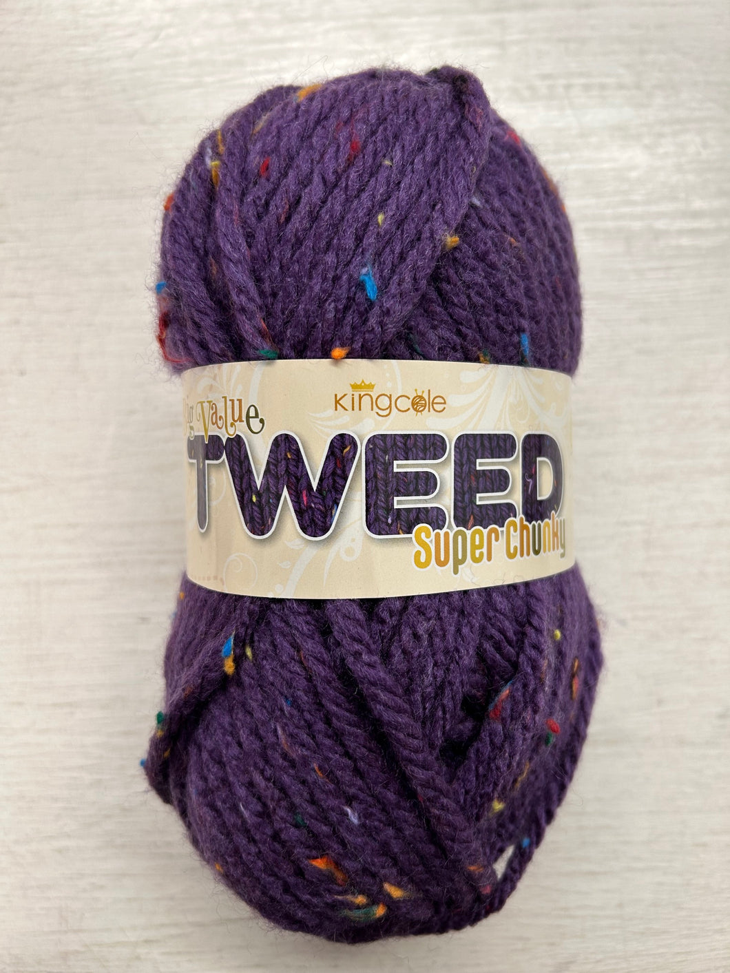 King Cole Big Value Super Chunky Tweed Wool/Yarn 100g Various Colours ...