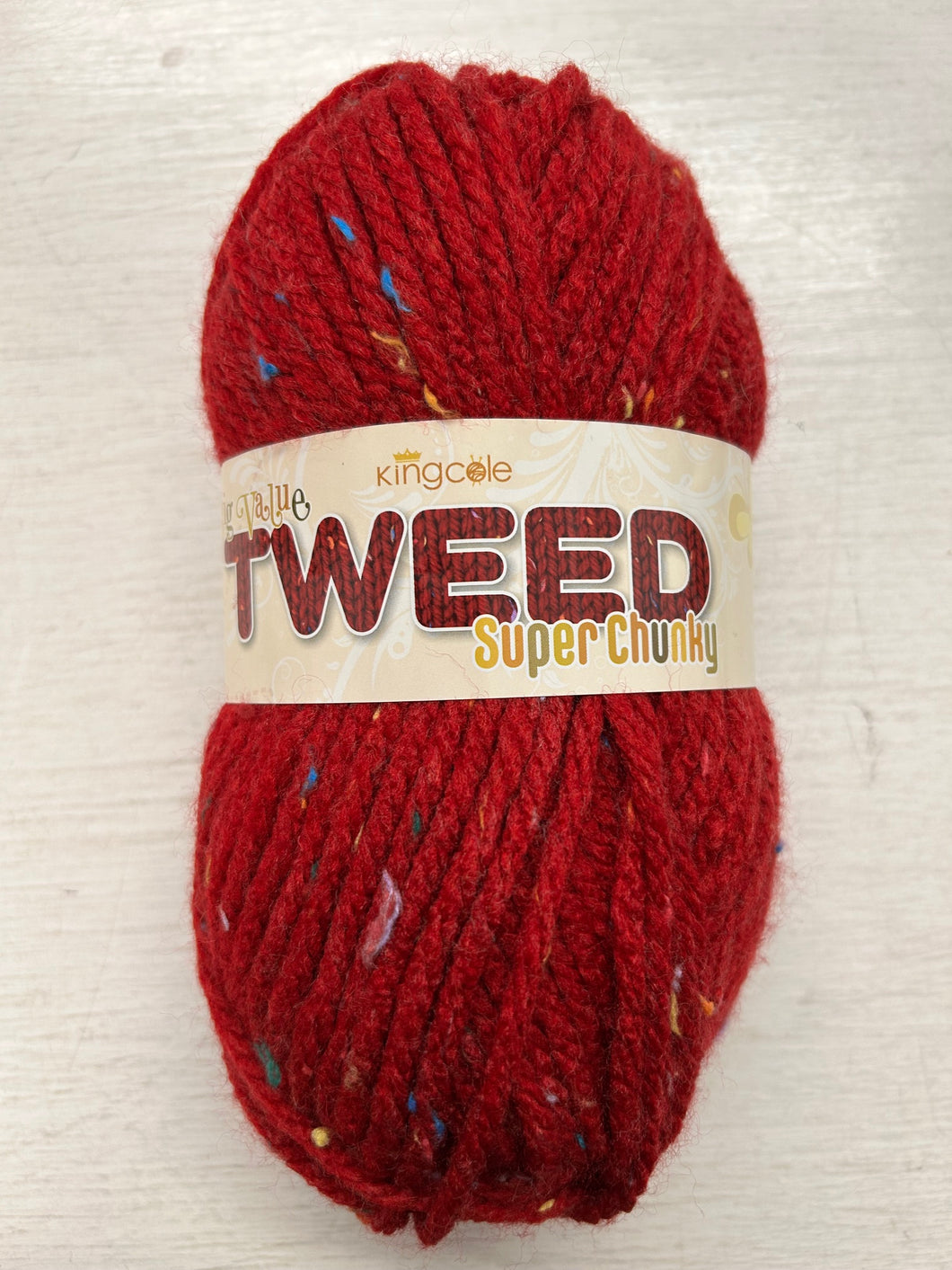 King Cole Big Value Super Chunky Tweed Wool/Yarn 100g Various Colours ...