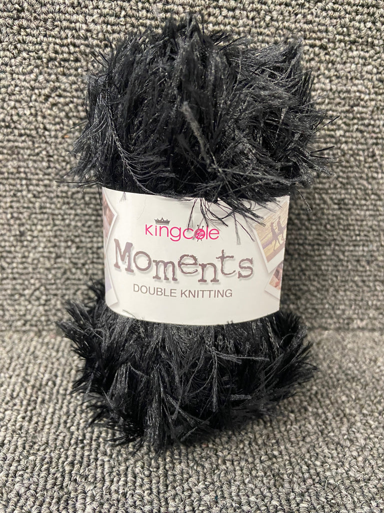 King Cole Moments Long Pile Eyelash Double Knit DK Yarn Wool 50g Ball ...