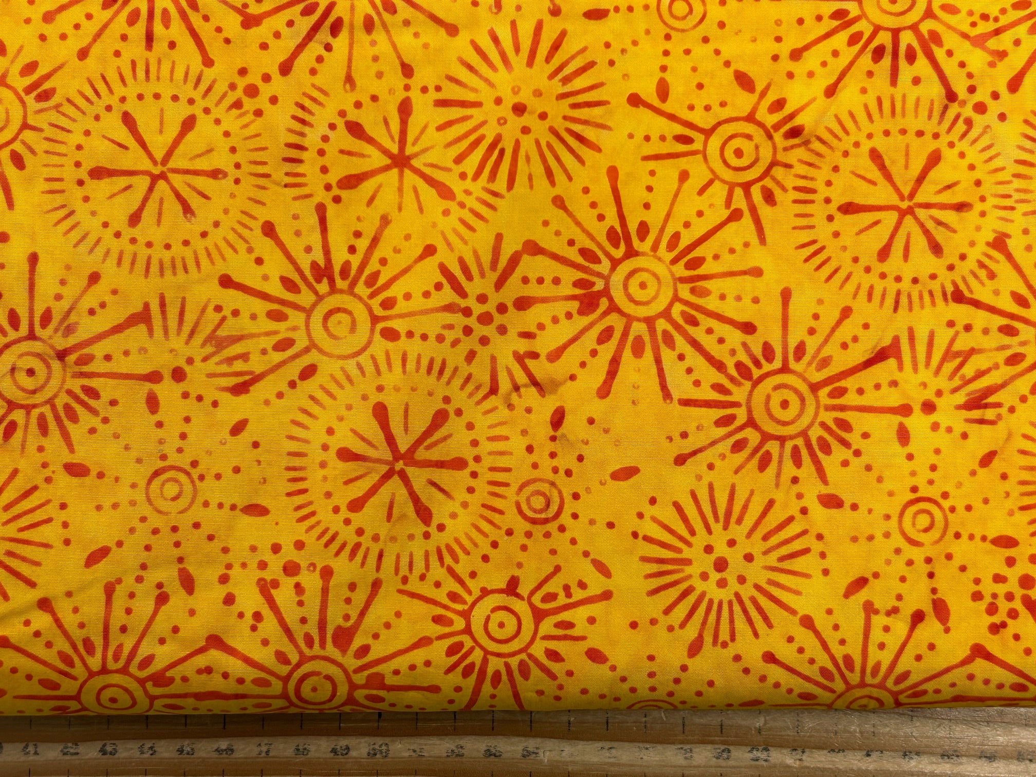 Moda Sunburst Batiks Sunshine Yellow 7011 Cotton Fabric by 1/4 Metre ...