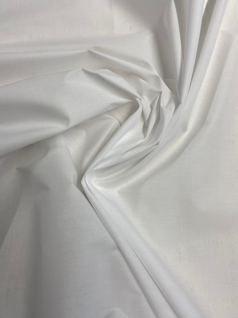 Plain White Polycotton Fabric by 1/2 Metre – Fabric Shack Malmesbury