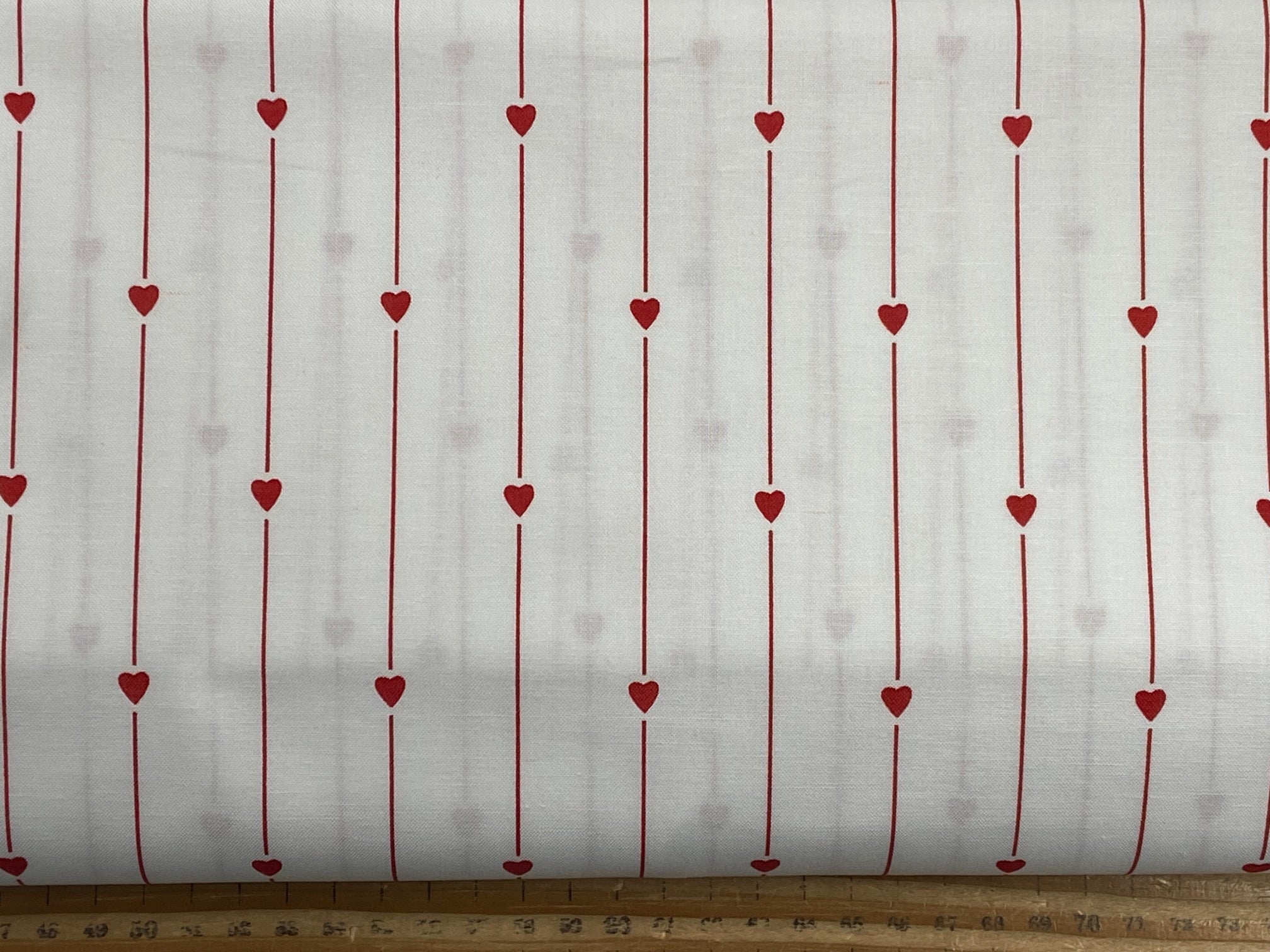 J Wecker Frisch for Riley Blake All My Heart Heartstrings White Cotton ...