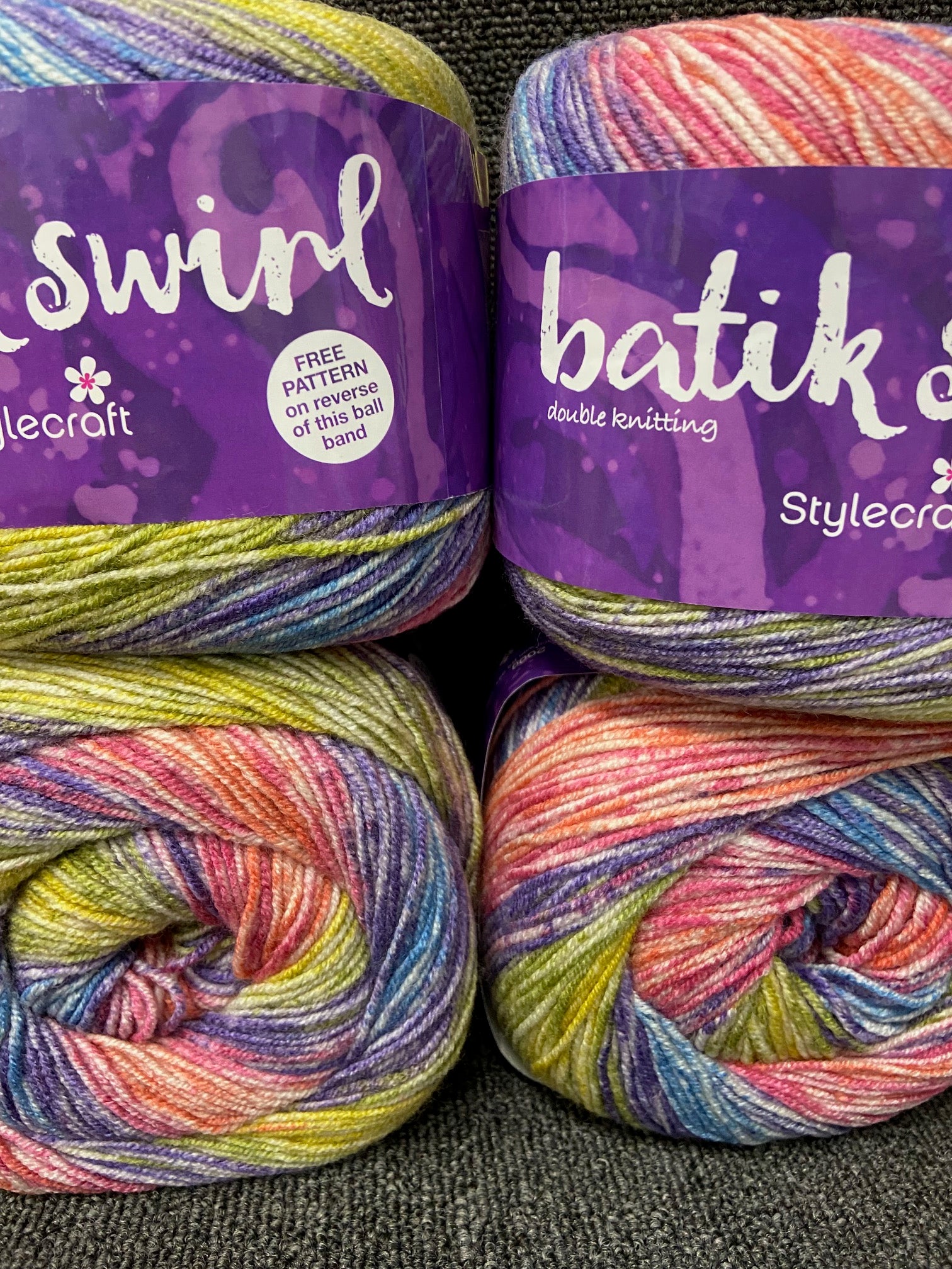 Stylecraft Batik Swirl Double Knit DK Wool/Yarn 200g Various Colours ...