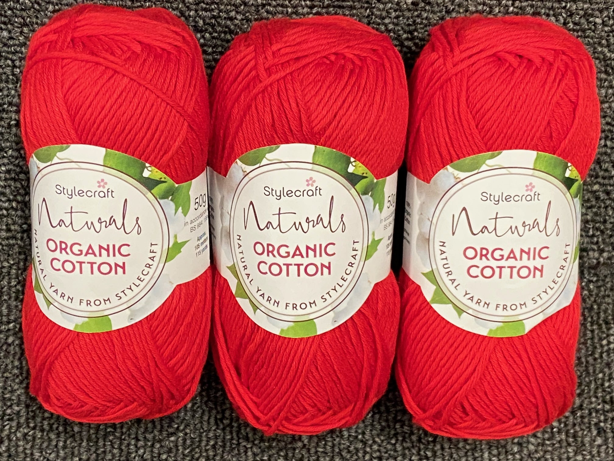 Stylecraft Naturals Organic Cotton Wool/Yarn Double Knit DK 50g Variou ...