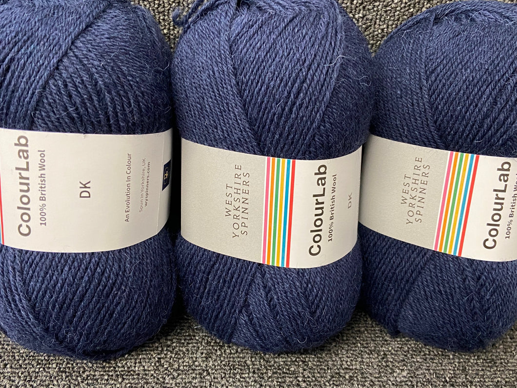 West Yorkshire Spinners ColourLab Double Knit DK 100% Wool 100g Ball V ...