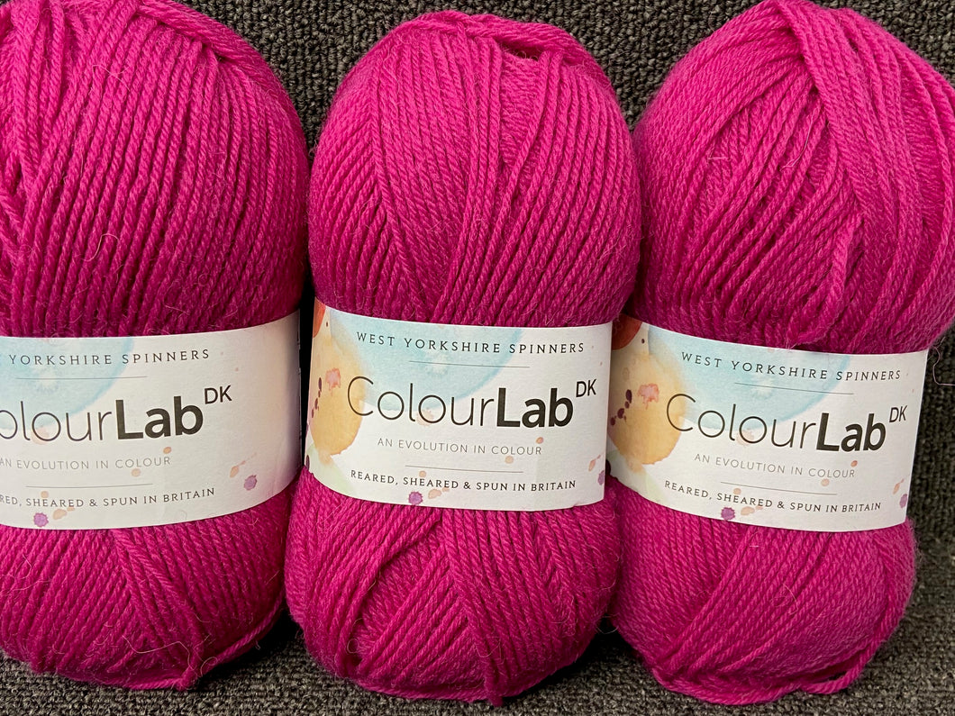 West Yorkshire Spinners ColourLab Double Knit DK 100% Wool 100g Ball V ...
