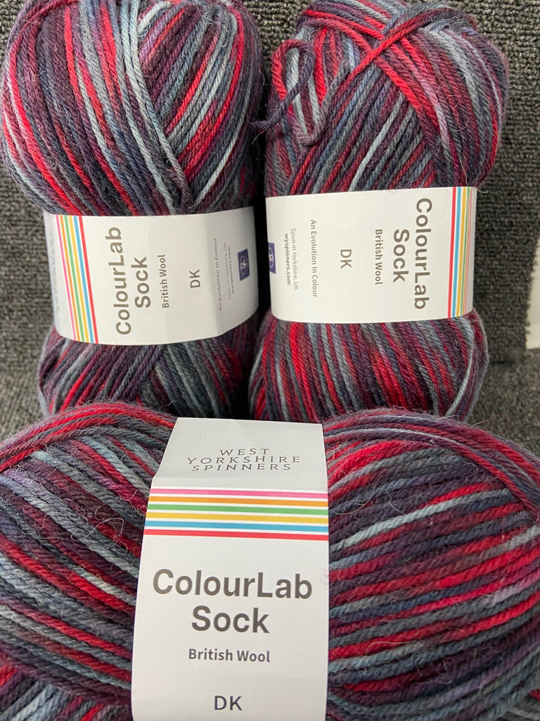 West Yorkshire Spinners ColourLab Sock Double Knit DK 75% Wool 25% Nyl ...
