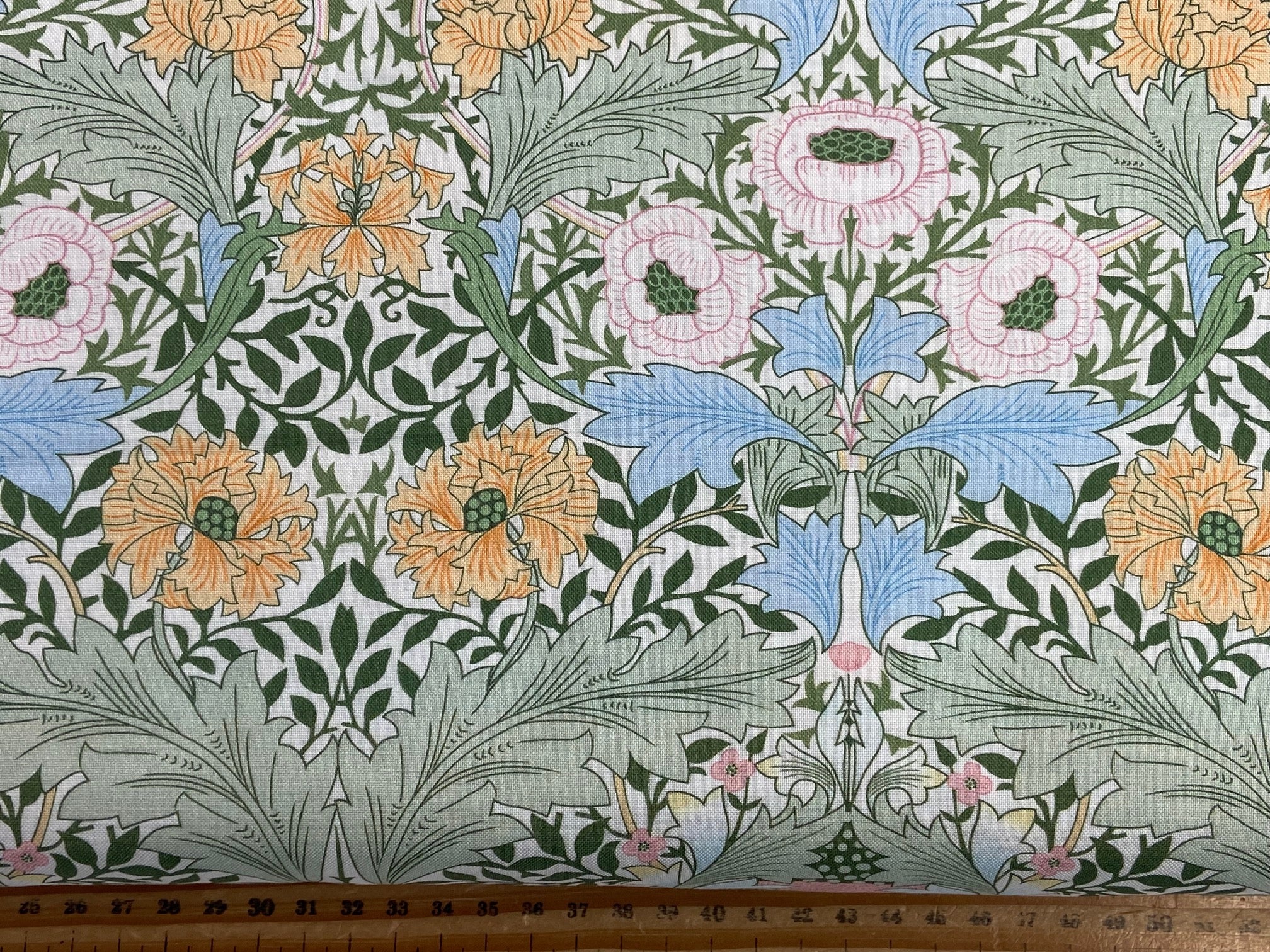 William Morris Simply Nature by V & A Norwich Organic Cotton Fabric by ...