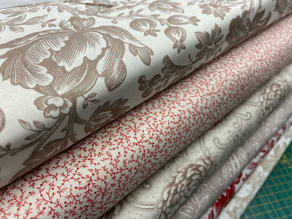 3 Sisters for Moda Cranberries & Cream Rosehip Cream on Cream 44260 23 ...