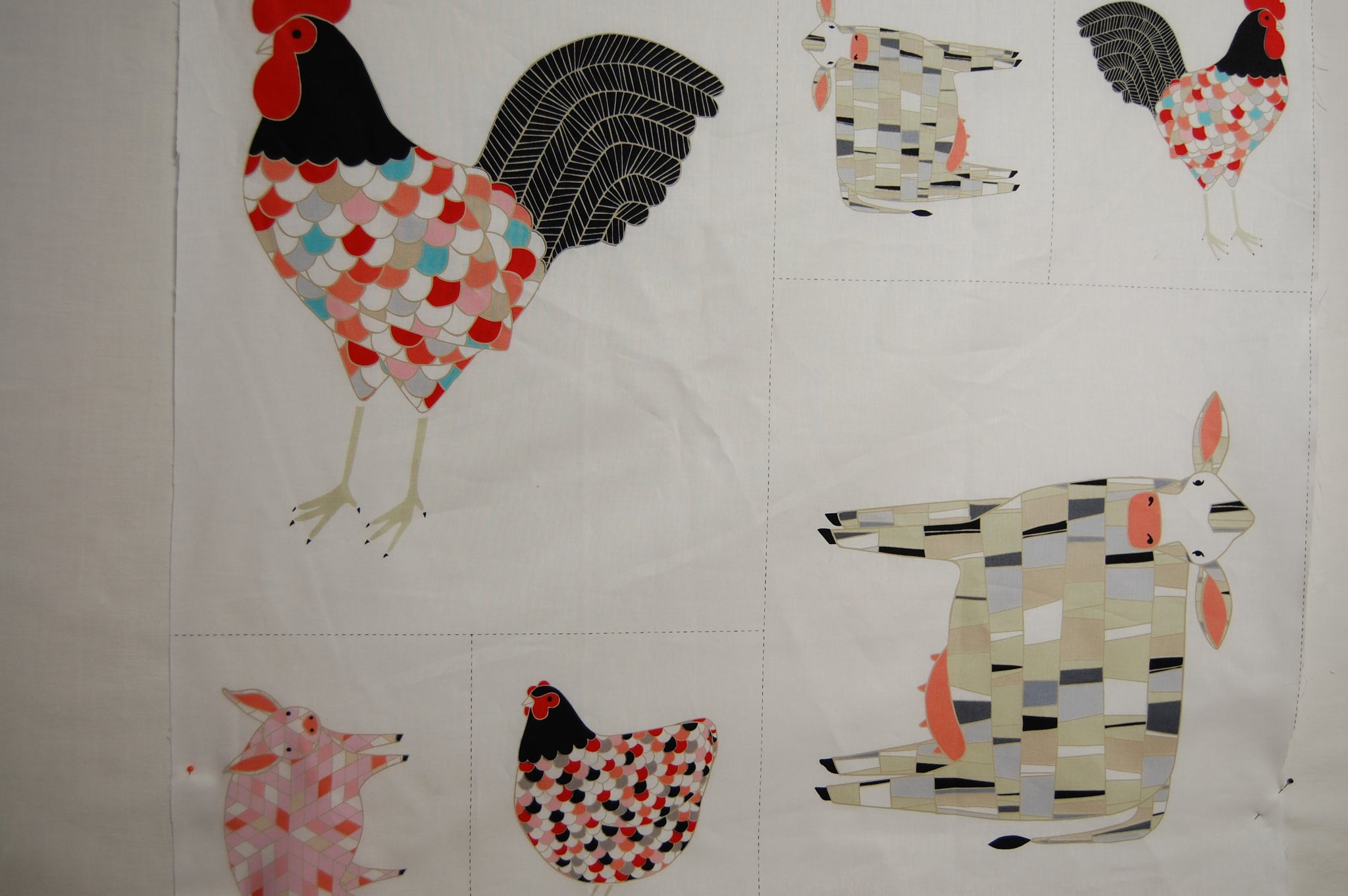 Gingiber for Moda 'Farm Fresh' Farm Animal Panel Colour – Fabric Shack ...