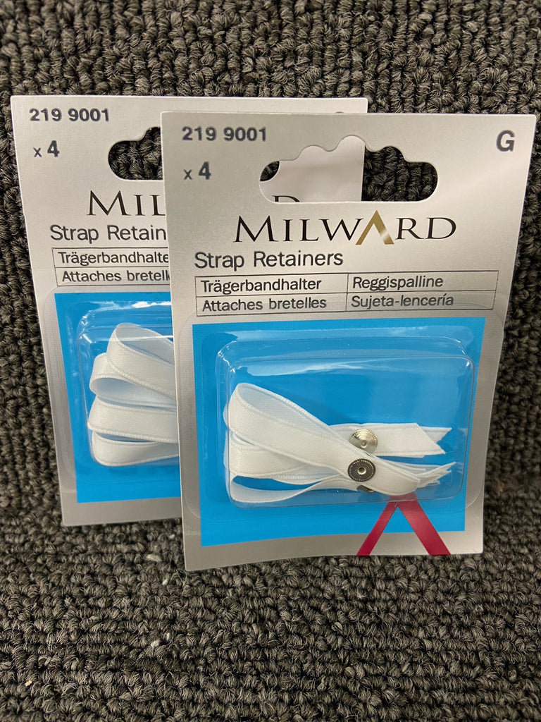 Milward Bra Strap Retainers Black/White 4 Pack – Fabric Shack Malmesbury