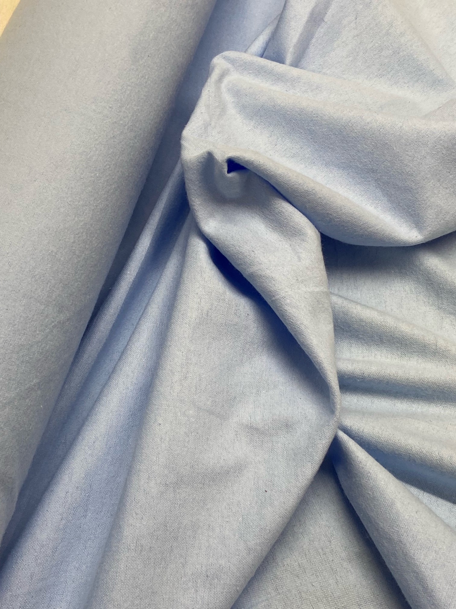 Plain Brushed 100% Cotton Flannel Fabric by 1/2 Metre Various Colours ...