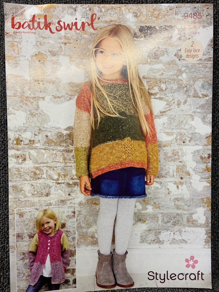 Stylecraft Knitting Pattern Girls/Kids Jumper/Sweater Cardigan Double ...