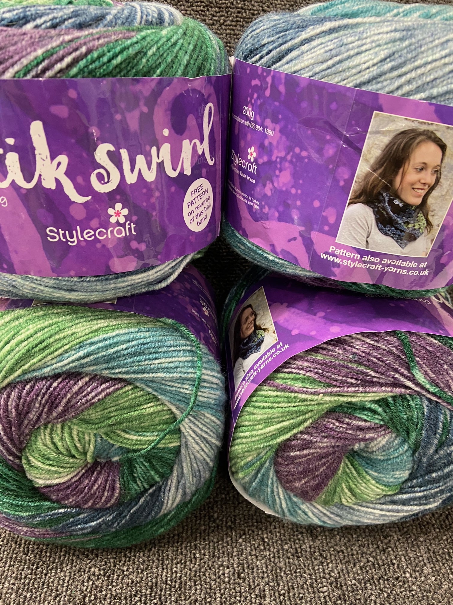 Stylecraft Batik Swirl Double Knit DK Wool/Yarn 200g Various Colours ...