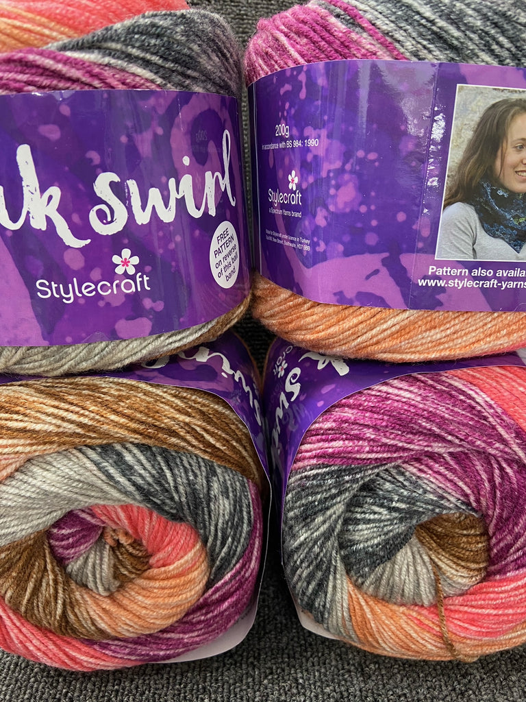 Stylecraft Batik Swirl Double Knit DK Wool/Yarn 200g Various Colours ...