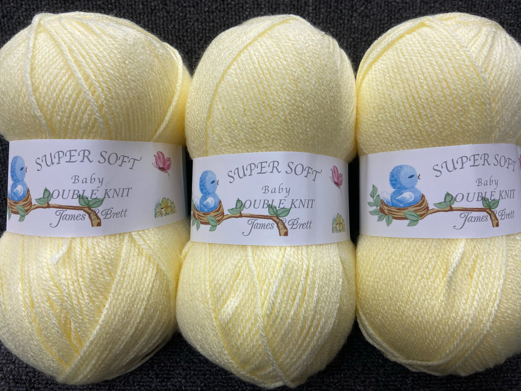 James C Brett Supersoft Baby Double Knit DK Wool Yarn 100g Various Col ...