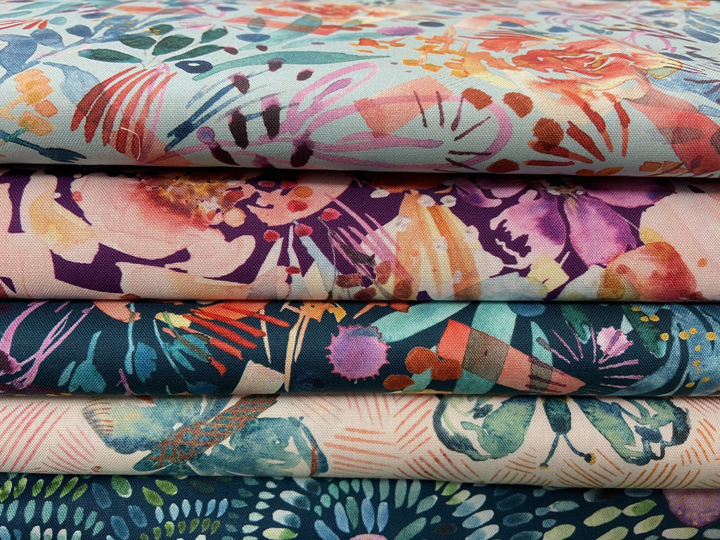 Create Joy Project for Moda Sunshine Soul Flowers Sunset Butterflies C ...