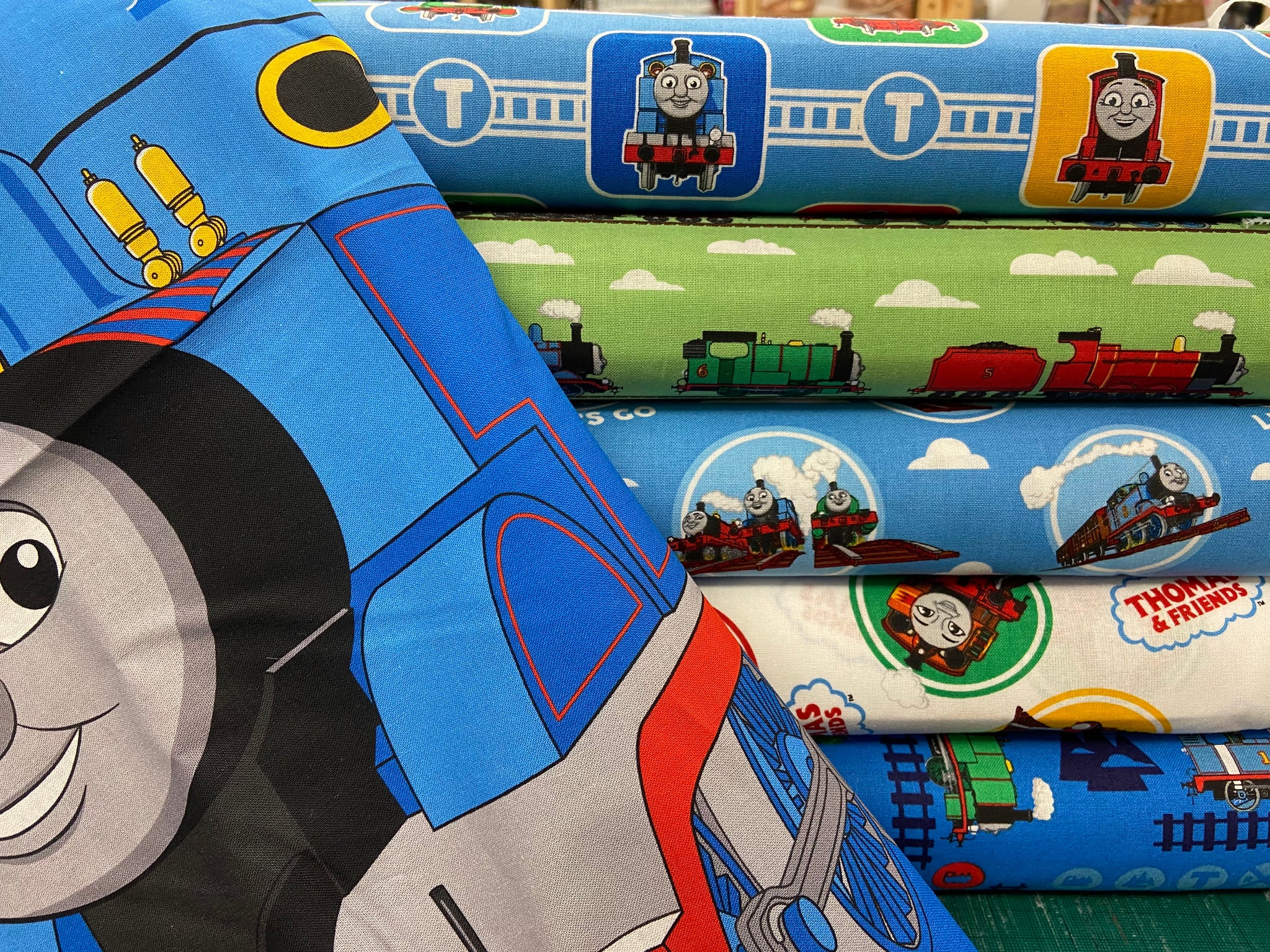 Thomas the Tank Engine Thomas & Friends Classic Thomas Panel – Fabric ...