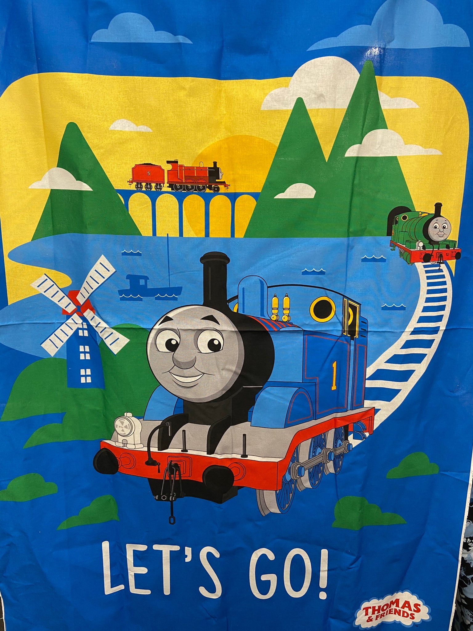 Thomas the Tank Engine Thomas & Friends Classic Thomas Panel – Fabric ...