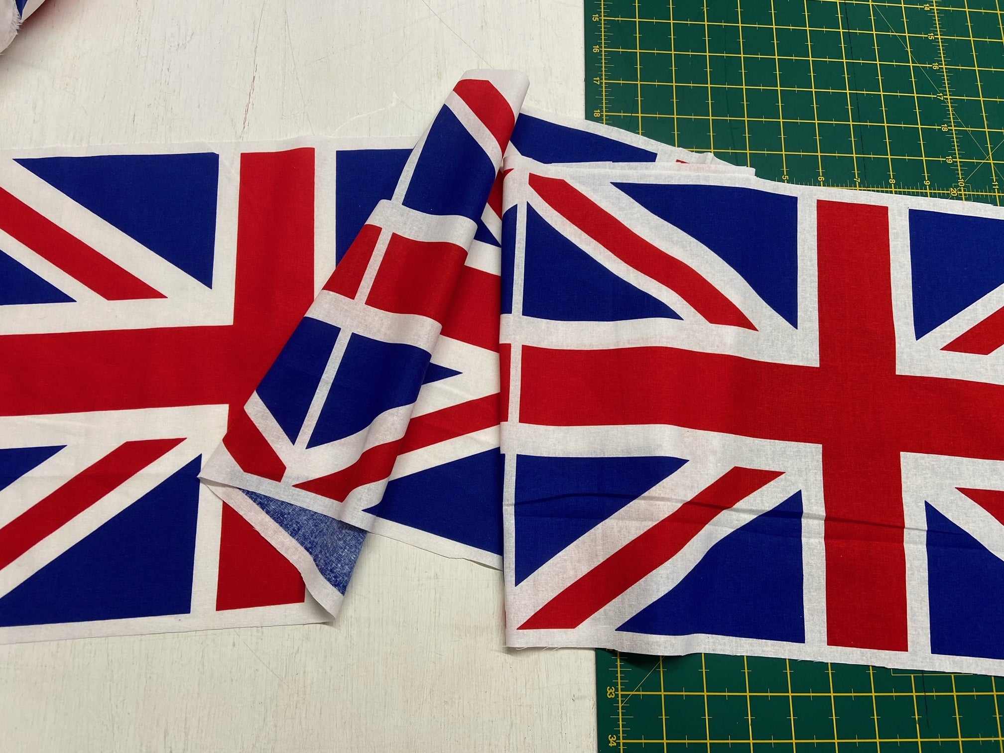 Union Jack Jubilee Coronation 3 Flag Cotton Fabric Panel – Fabric Shack ...