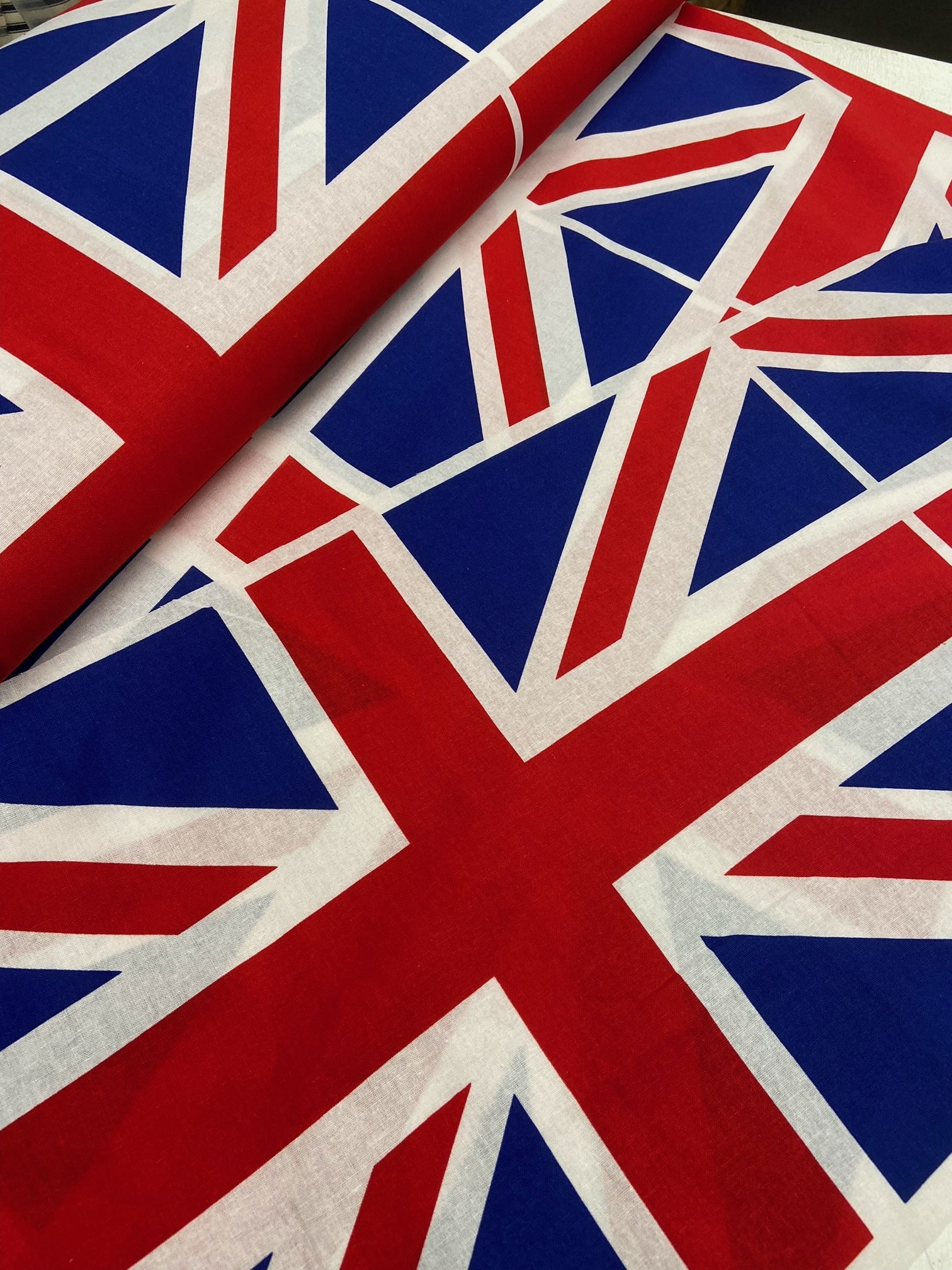 Union Jack Jubilee Coronation 3 Flag Cotton Fabric Panel – Fabric Shack ...