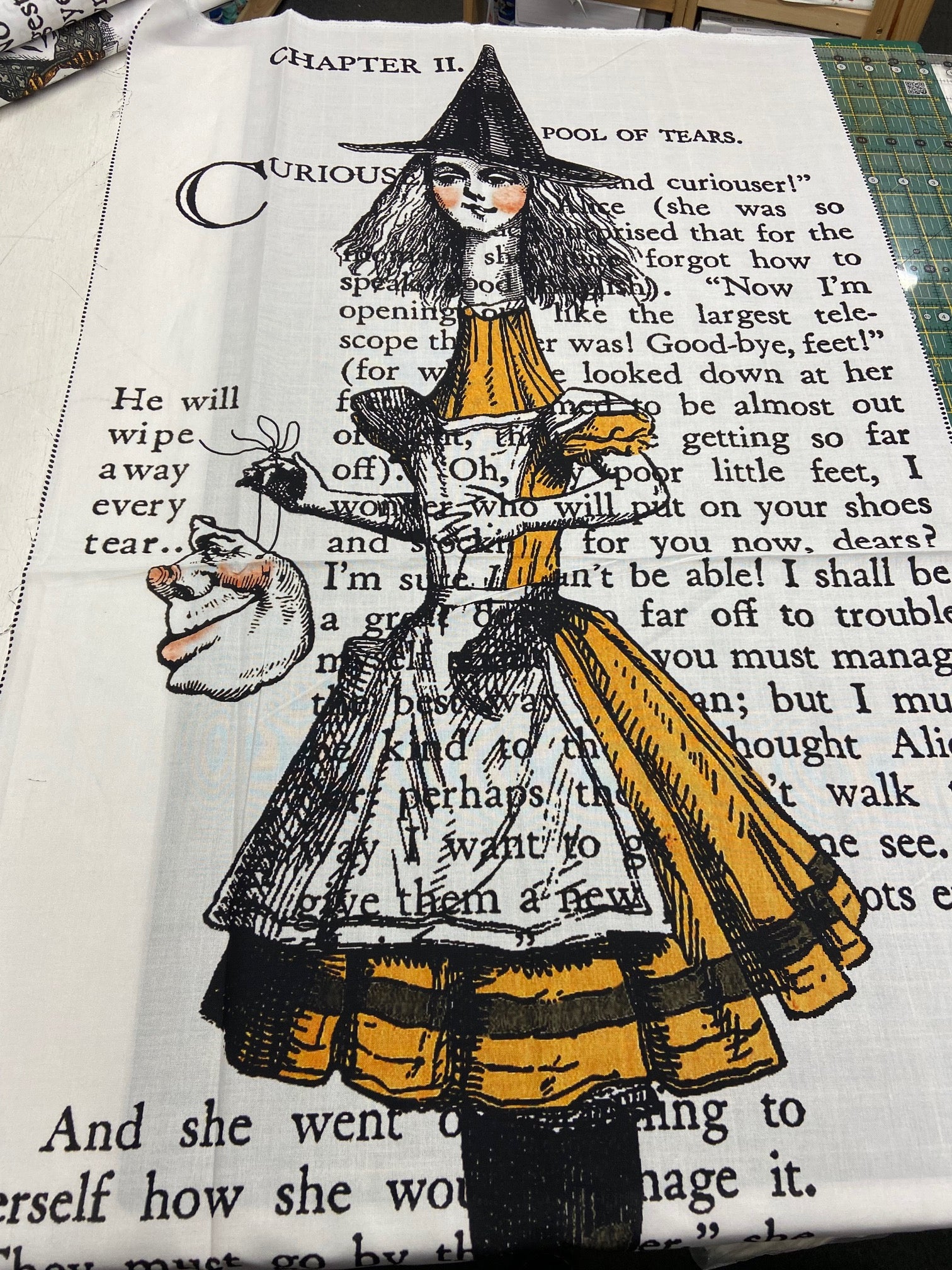 J Wecker Frisch for Riley Blake Mad Masquerade Alice & Script Extra La ...