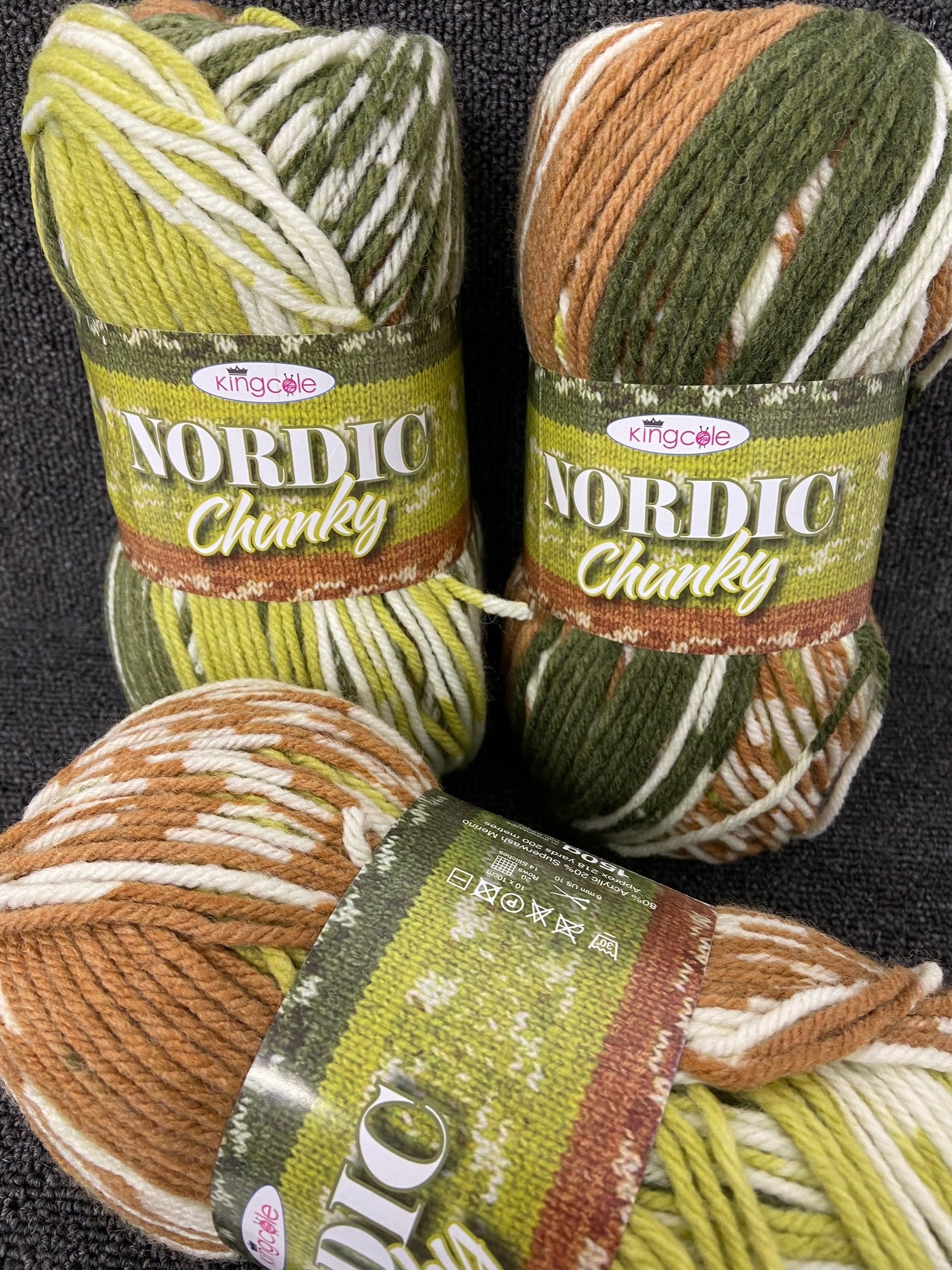 King Cole Nordic Chunky Self Patterning Fair Isle Merino Wool Bend Yar ...