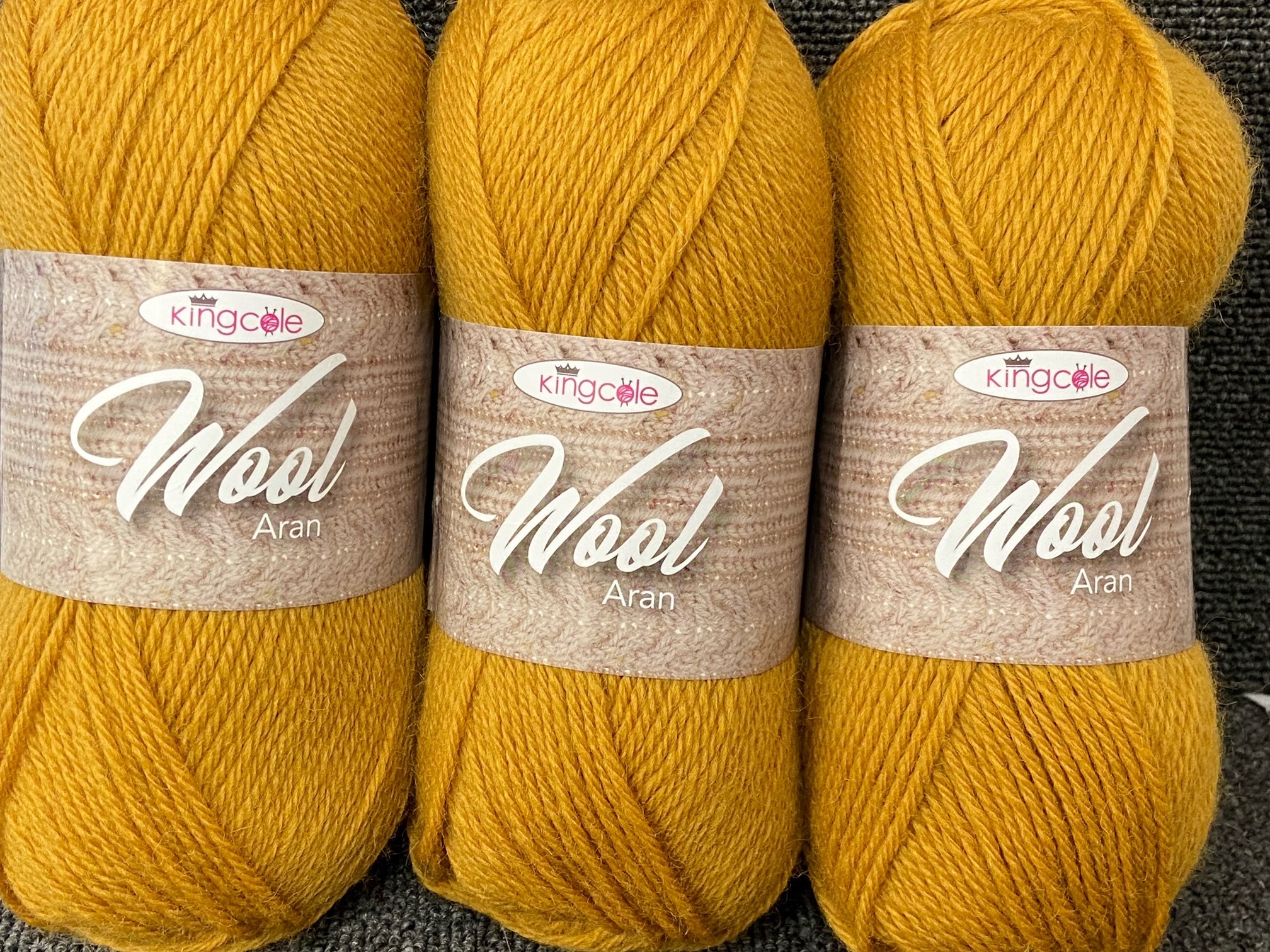 King Cole Aran 100% Superwash Wool Yarn 100g Various Colours – Fabric ...
