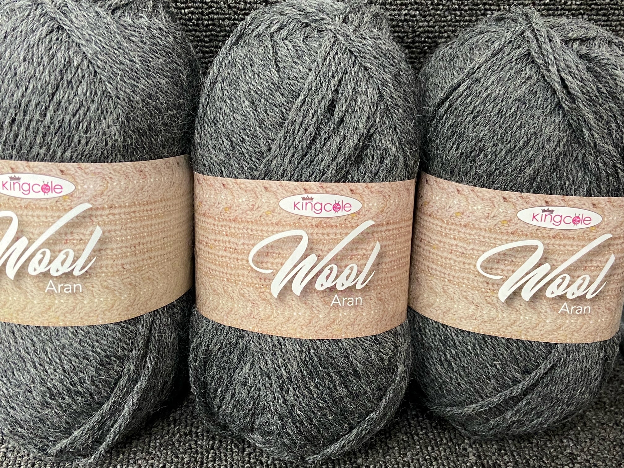 King Cole Aran 100% Superwash Wool Yarn 100g Various Colours – Fabric ...