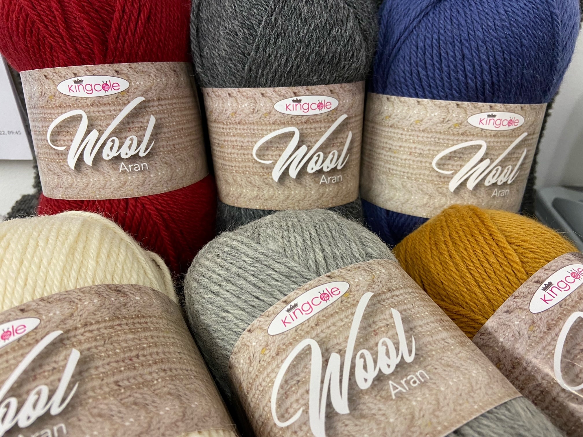 King Cole Aran 100% Superwash Wool Yarn 100g Various Colours – Fabric ...