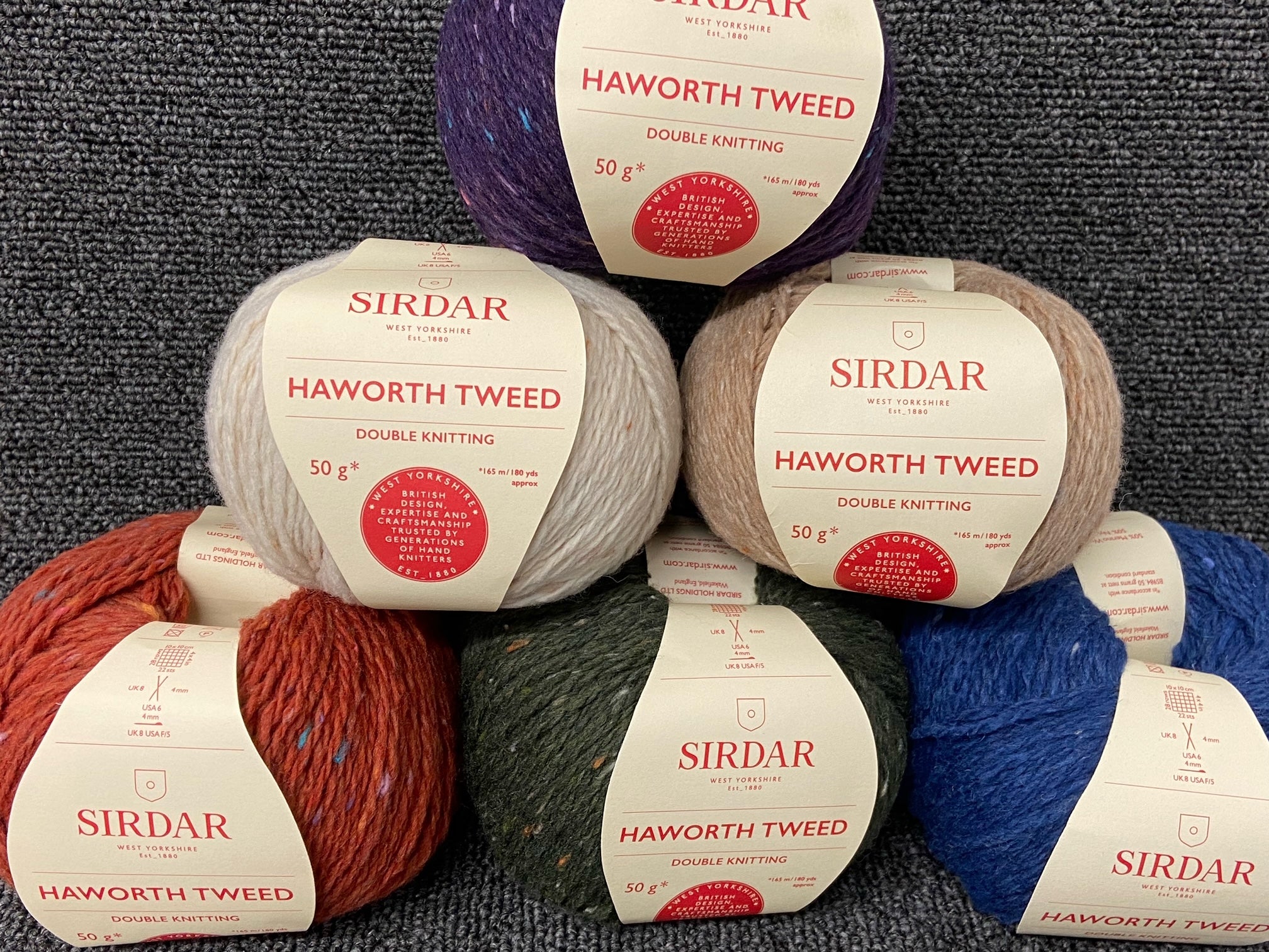 Sirdar Haworth Tweed Merino Wool Blend DK 50g Various Colours – Fabric Shack Malmesbury