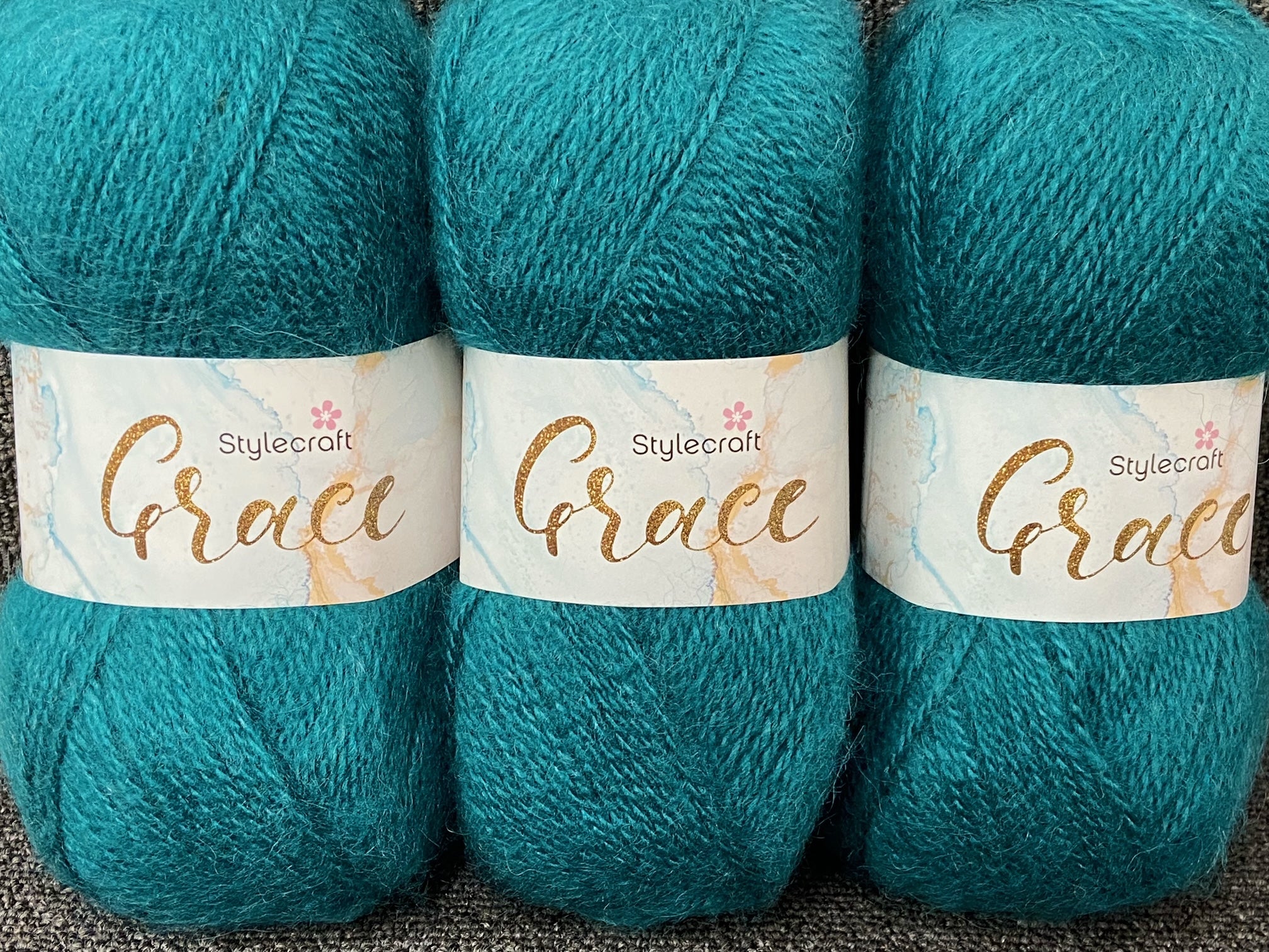 Stylecraft Grace Aran Mohair Wool Blend Yarn 100g Various Colours ...