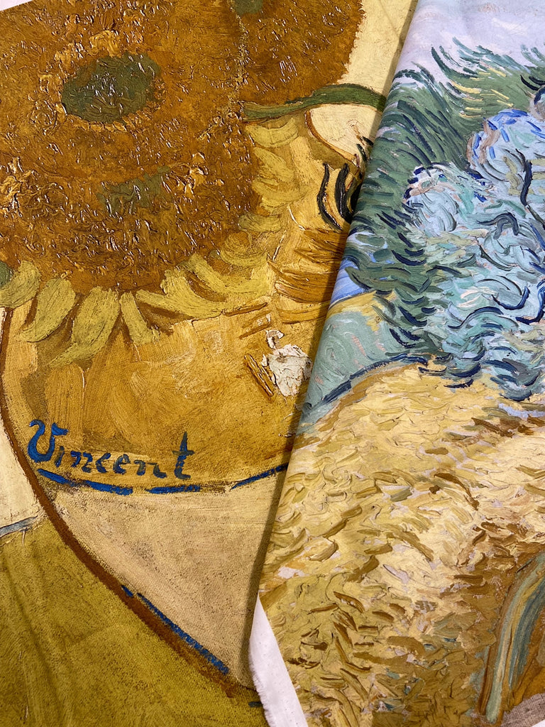 Van Gogh Wheat Field with Cypresses The National Gallery Organic Cotto ...