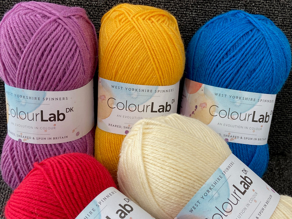 West Yorkshire Spinners ColourLab Double Knit DK 100% Wool 100g Ball V ...