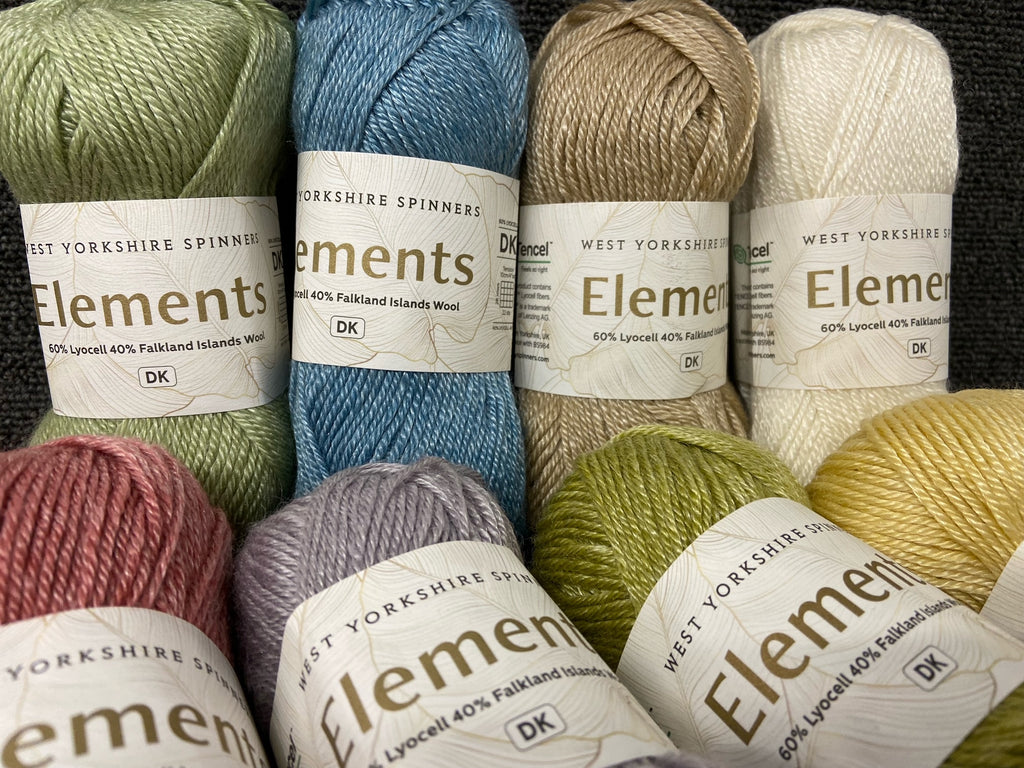 West Yorkshire Spinners Elements Double Knit DK Wool Blend Yarn 50g Va ...